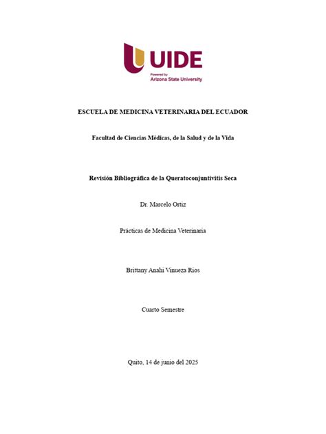 Revisión Bibliográfica De La Queratoconjuntivitis Seca Pdf Diagnostico Medico Ojo