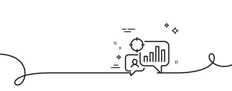 Seo Statistics Line Icon Search Engine Optimization Sign Continuous