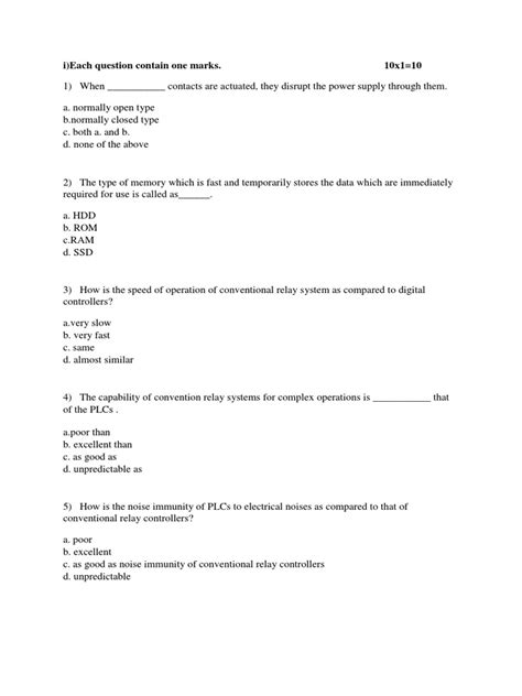 Plc Pdf Programmable Logic Controller Relay