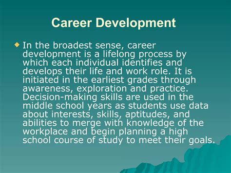 Career Development Framework Ppt May 6 Ppt Career Planning Careers