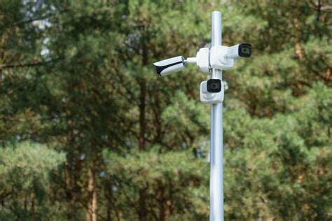 Premium Photo Monitoring In A City Park City Protection Security