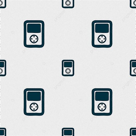 Geometric Texture Seamless Pattern Of Tetris Video Game Console Icon