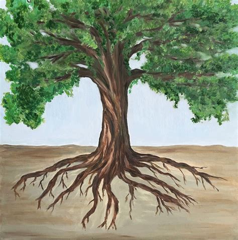 Tree Of Life Original Painting Artwork Oil Painting Original Art Tree Painting Hand Painted Wall