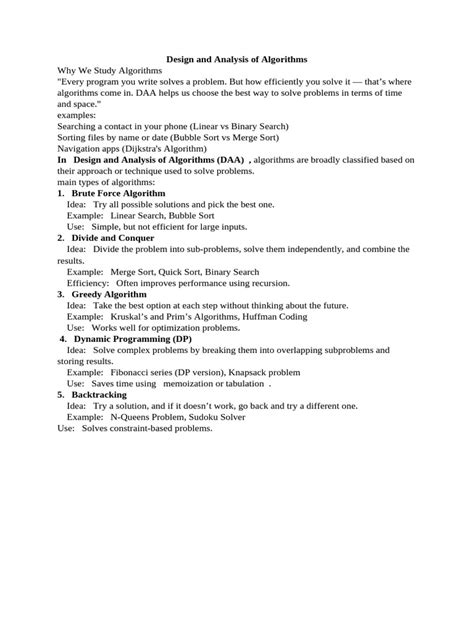 Design And Analysis Of Algorithms Introduction Pdf