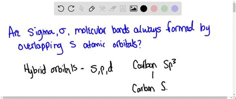 ⏩solved The Combinations Of Atomic Orbitals Leads To σorbitals Numerade