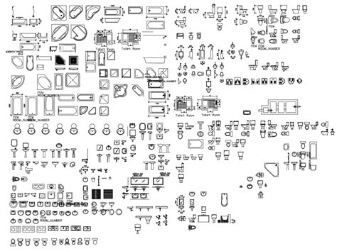 Sanitary Units Detail Elevation 2d View Autocad File