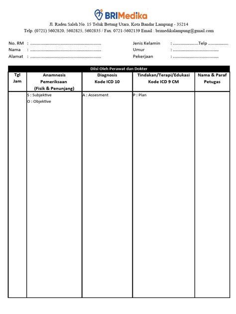 Formulir Rm Poli Umum Pdf