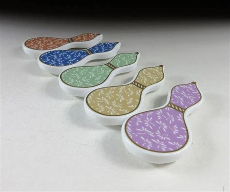 Set Of Five Noritake Chopstick Rests Kominka Zakka