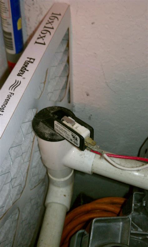 Miswired HVAC Condensate Float Switch Beacon Home Inspection Services