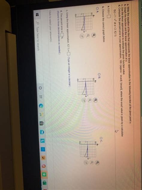 Solved A Write The Equation Of The Line That Represents The