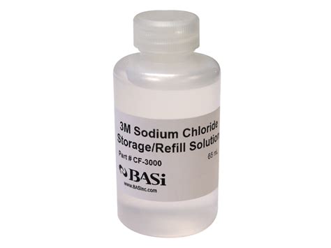 Basi 3m Potassium Chloride 3m Kcl Storage Refill Solution Basi