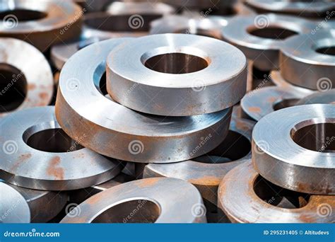 Close Up Shot Of Pipe Joints And Flanges Stock Image Image Of Joints Hardware 295231405