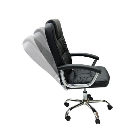 საოფისე სკამი ტყავის გორგოლაჭებზე Popshop Ge