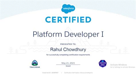 Rahul Chowdhury On Linkedin Salesforcecertified