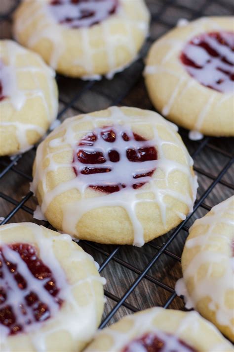 Raspberry Almond Thumbprint Cookies Recipe Jam Cookies Raspberry