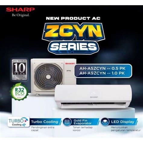 Jual Ac Sharp 1 2 Pk 05zcyn Pasang Binjai Shopee Indonesia