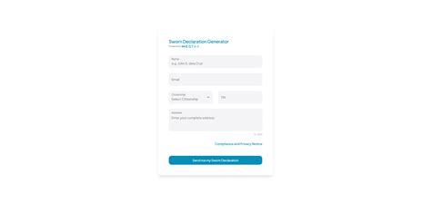 Sworn Declaration Generator