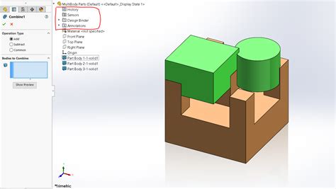 missing solid bodies folder in featuremanager design tree ime wiki