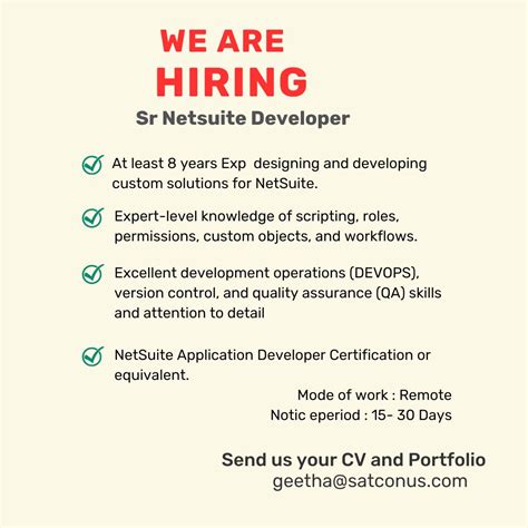 Geetha Alberto On Linkedin Netsuitedeveloper Netsuite Netsuitegroup Srnetsuite