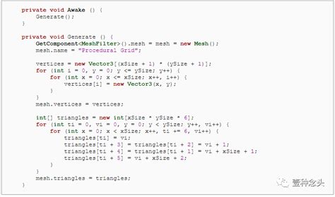 Unity Mesh基础系列一生成网格程序生成 腾讯云开发者社区 腾讯云