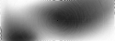Black Concentric Circle Texture Radial Geometric Pattern Background Linear Epicenter Radar Or