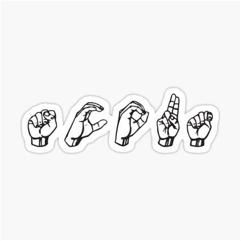Scout Name Hand Sign Language Asl T Named Scout Sticker For Sale By Deaflyvibe Redbubble