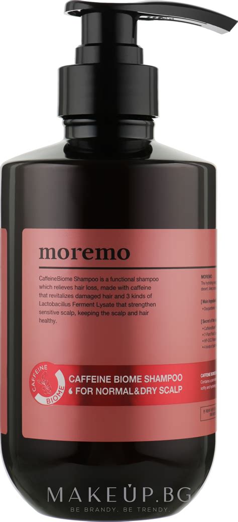 Moremo Caffeine Biome Shampoo For Normal And Dry Scalp Шампоан против косопад за сух и нормален