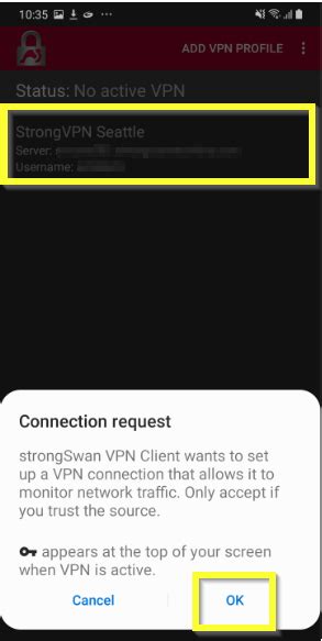 Android IKEv Written Setup Using StrongSwan StrongVPN