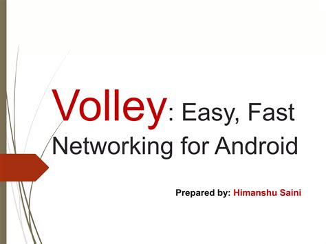 Volley In Android Ppt