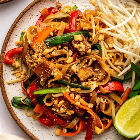 Vegetarian Pad Thai Vegetarian Pad Thai With Marinated Tofu