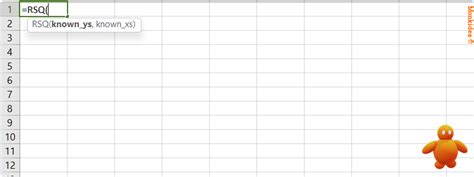 How To Use RSQ Function In Excel Data Analytics Monkidea Wisdom Through Analytics
