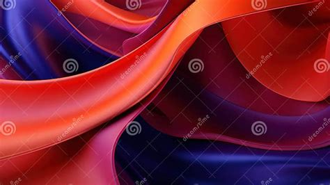 Vibrant Abstract Blue And Purple Waveform With Fluid Motion And Colorful Gradients Stock Image