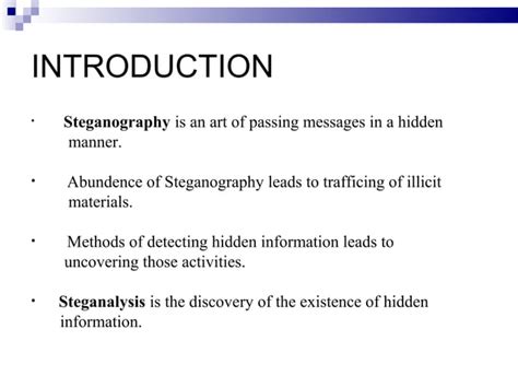 Steganalysis Of Lsb Matching Steganography Ppt