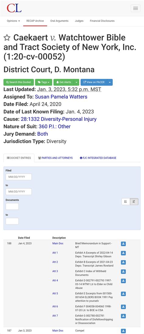 Montana Csa Cases Update Plaintiffs Motion To Compel Production Of