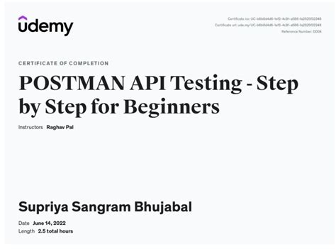 Certification Postman Apitesting Supriya Ghanawat
