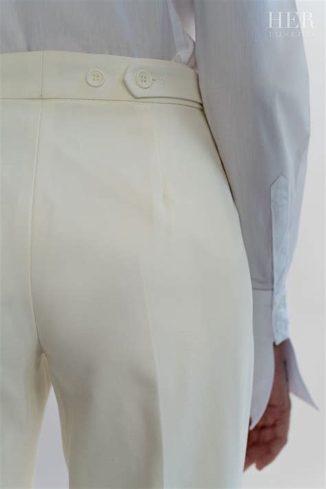 Womens Ivory Tuxedo Suit Her Tuxedo