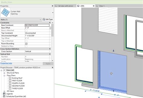 Instance Of Window Not Cutting Anything Autodesk Community