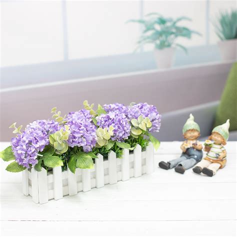 아티플라자 목수국 울타리화분 실크플라워 조화꽃