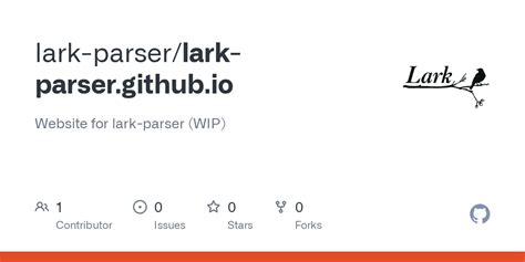 Github Lark Parserlark Website For Lark Parser Wip