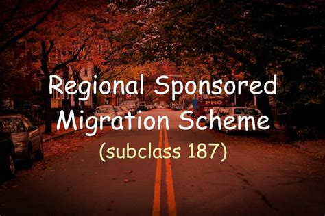 Regional Sponsored Migration Scheme Subclass 187 Visa — Triangle