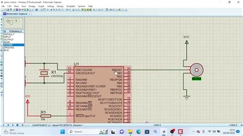 interfacing servo motor with pic16f877a mikro c and proteus al amin