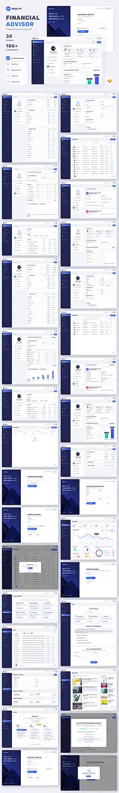 Web模板 金融dashboard个人中心后台管理系统web Ui源文件sketch模板 花瓣网 Web模板 金融dashboard个人中心后台管理系统web Ui源文件sketch模板 花瓣网