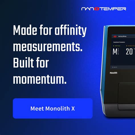 Get Binding Affinities In Solution Using Minimal Sample Monolith Nanotemper Technologies
