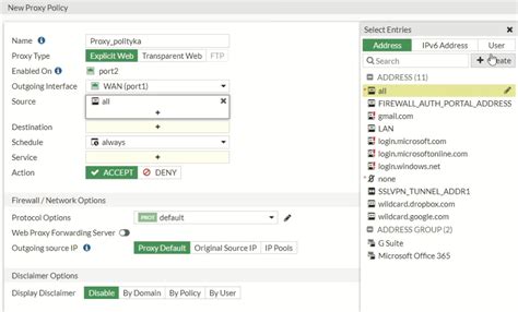 Explicit Proxy Konfiguracja Fortigate Net Admin Pro