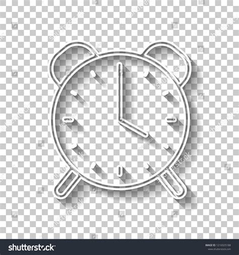 Old Alarm Clock Simple Icon Linear Stock Vector Royalty Free 1216925188 Shutterstock