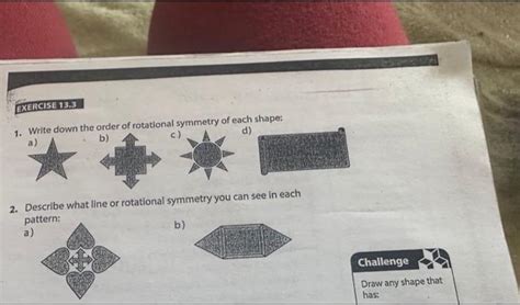 Exercise 133 1 Write Down The Order Of Rotational