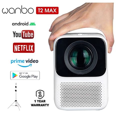 Wanbo T2 MAX Projector Android 9 0 4K 1080P Mini LED Portable WIFI Projector Home Theater