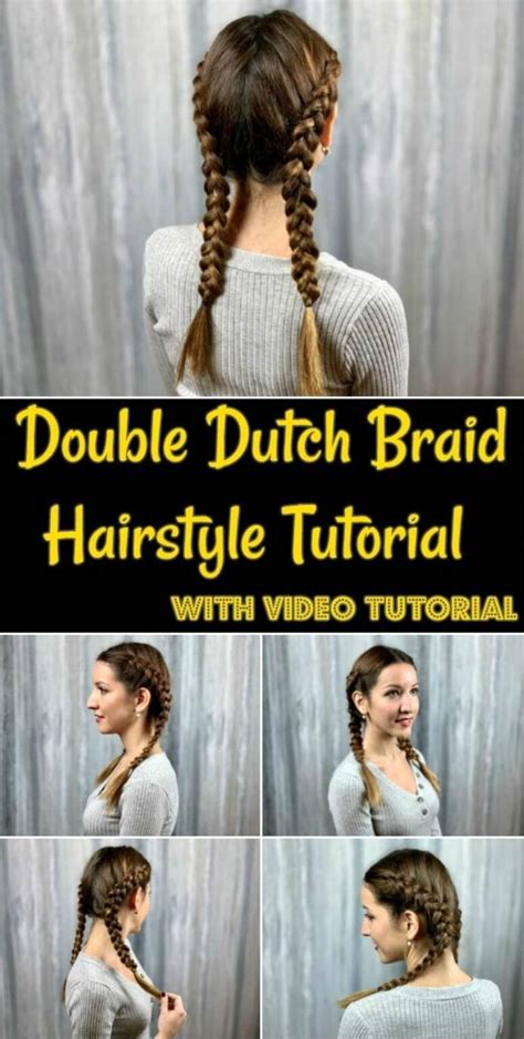 Double Dutch Braid Hairstyle Video Tutorial Diy Crafts