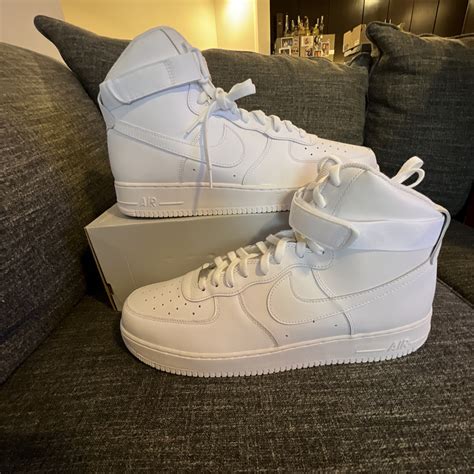 Size 17 Nike Air Force 1 07 High Triple White For Sale Online Ebay