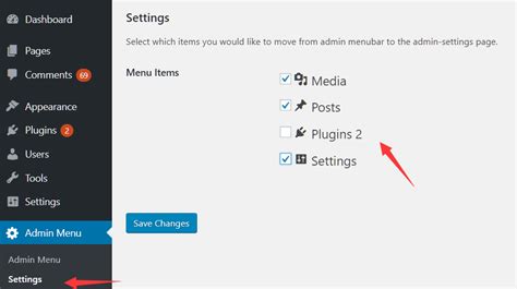 Advanced Admin Menu For Wordpress Move Admin Menu Items WP Missing